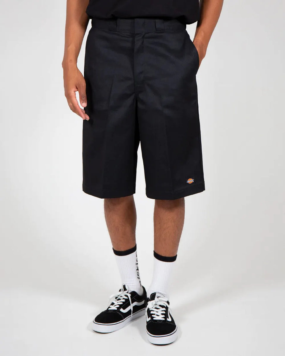 Dickies 42283 Loose Fit Black Work Shorts Whiteroom Snow